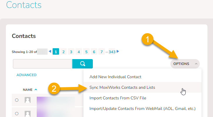 Start a CRM sync (MoxiEngage CRM and Lofty CRM) – Resources & Help Center
